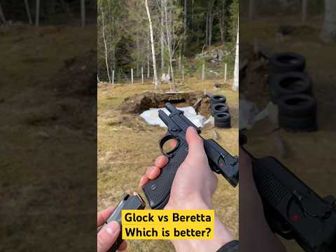 Glock vs Beretta. Which is better? #pewpew #guncollection