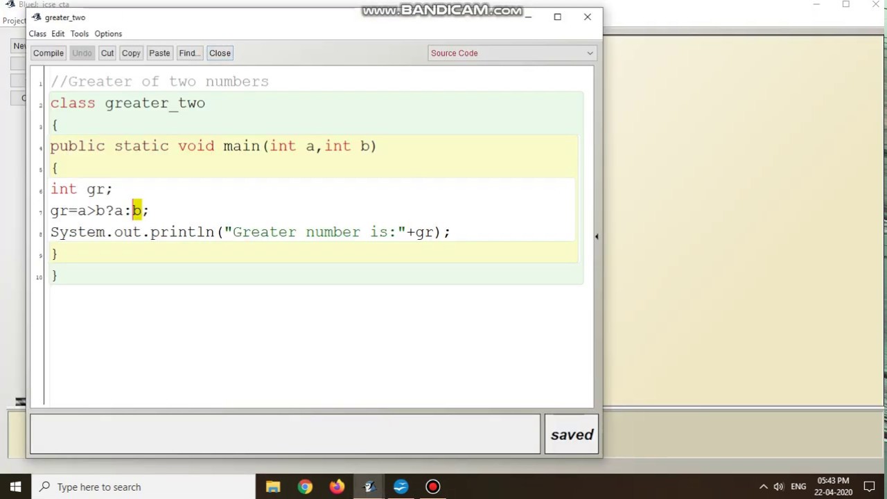 Class IX : Ternary and Nested Ternary Operator in Java