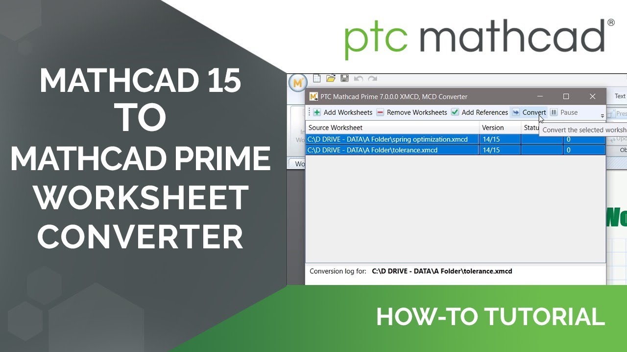 How to Convert Mathcad 15 Worksheets Into Mathcad Prime