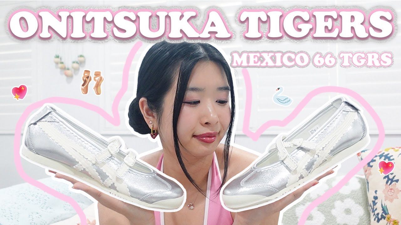 Onitsuka Tigers Ballet Flats ♡ MEXICO 66 TGRS ♡  REVIEW, UNBOXING, & TRY ON