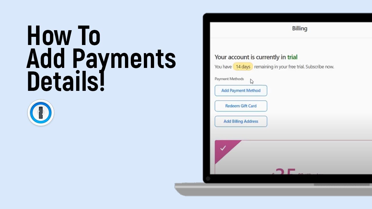 How to Add Payments Details on 1 Password [easy]