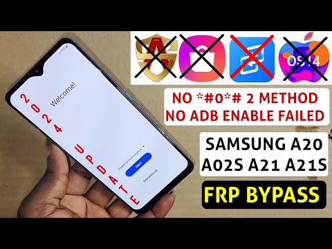 Samsung A21, A20, A21s, A20s Frp Bypass Android 11, 12 | Adb Enable Failed | 2024 New Update