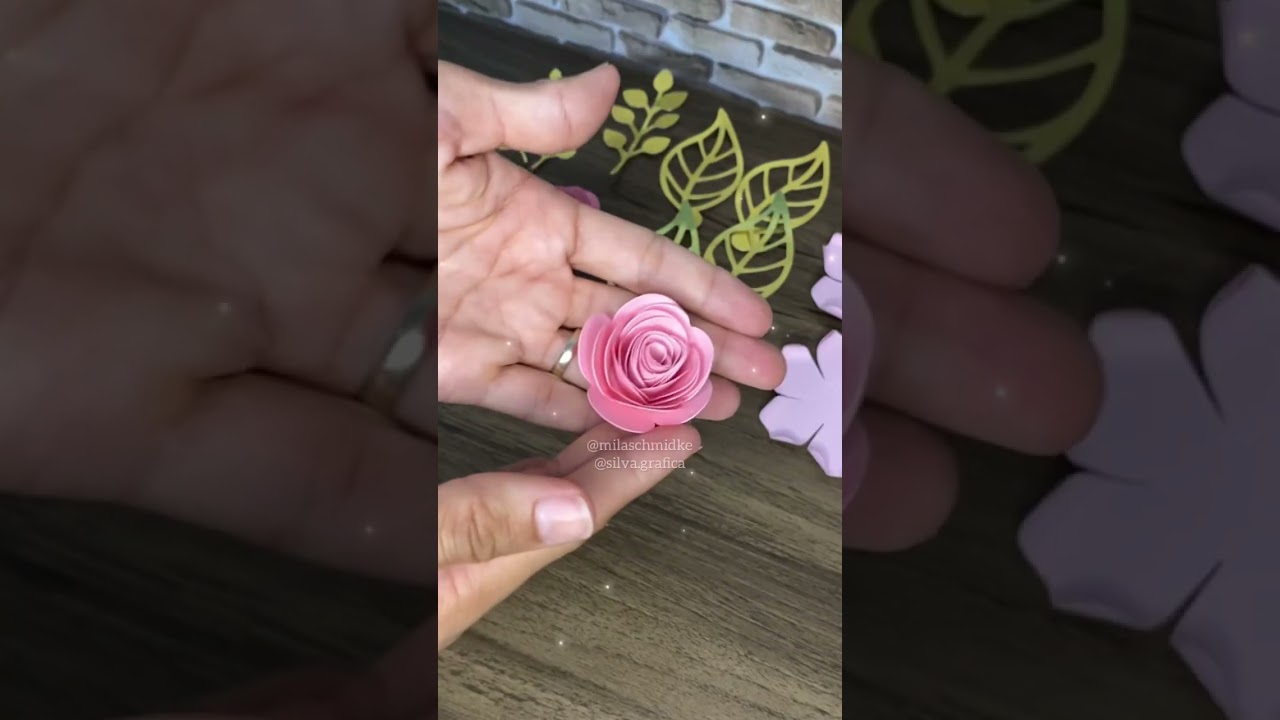 Produção de flores espiral para topo de bolo 🌸✨ #floresdepapel #diy #rotina #empreendedorismo
