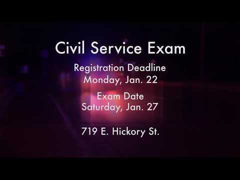 Police Civil Service Exam Announcement - 2018