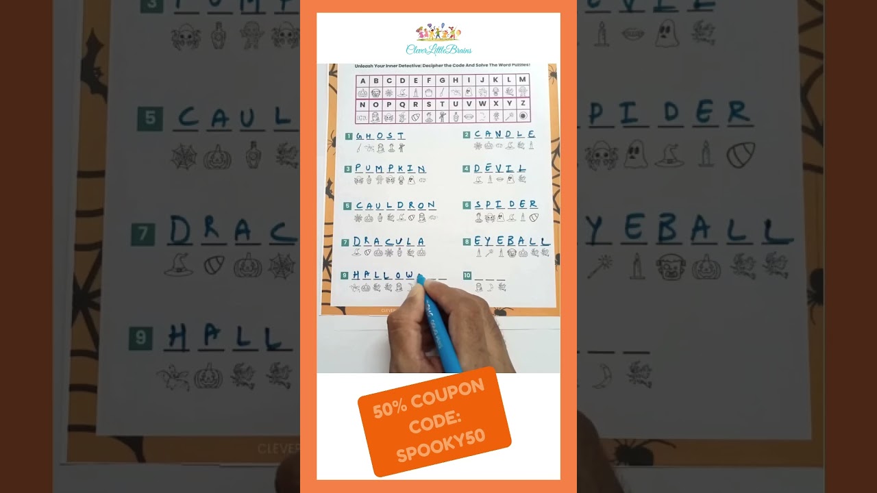 🔐🎃 Can You Crack the Halloween Code? 🎃🔐- Halloween Code Breaker Challenge Activity
