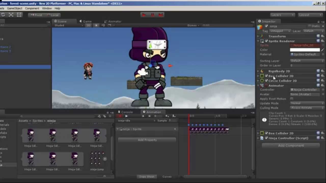 Unity 2D Game Design: Animations Part 2