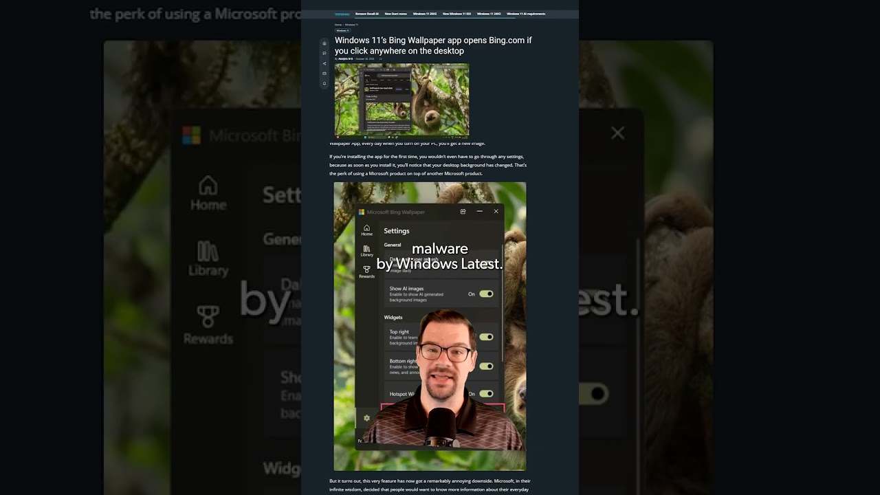 Bing wallpaper app pisses us off