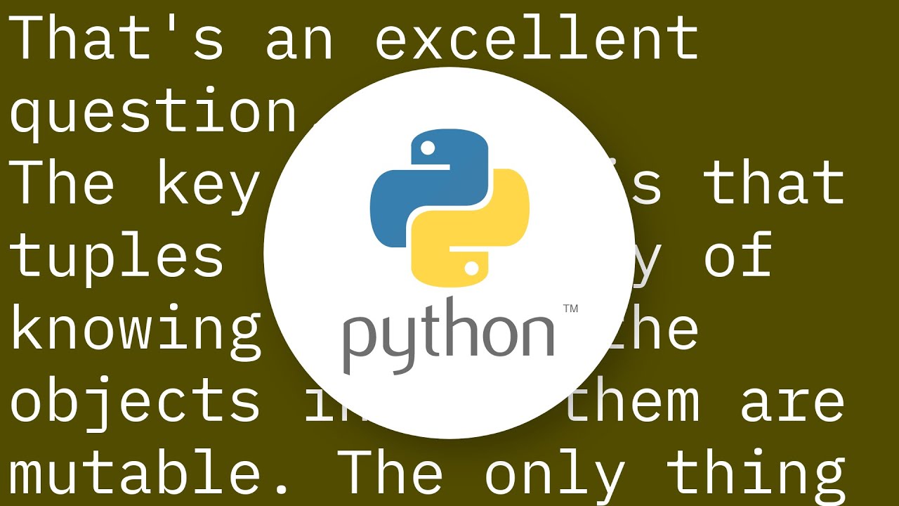 Why can tuples contain mutable items?