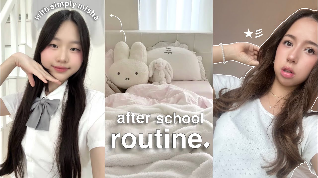 after school routine 🎀 (ft. simply misha) | how to romanticize & be productive after school