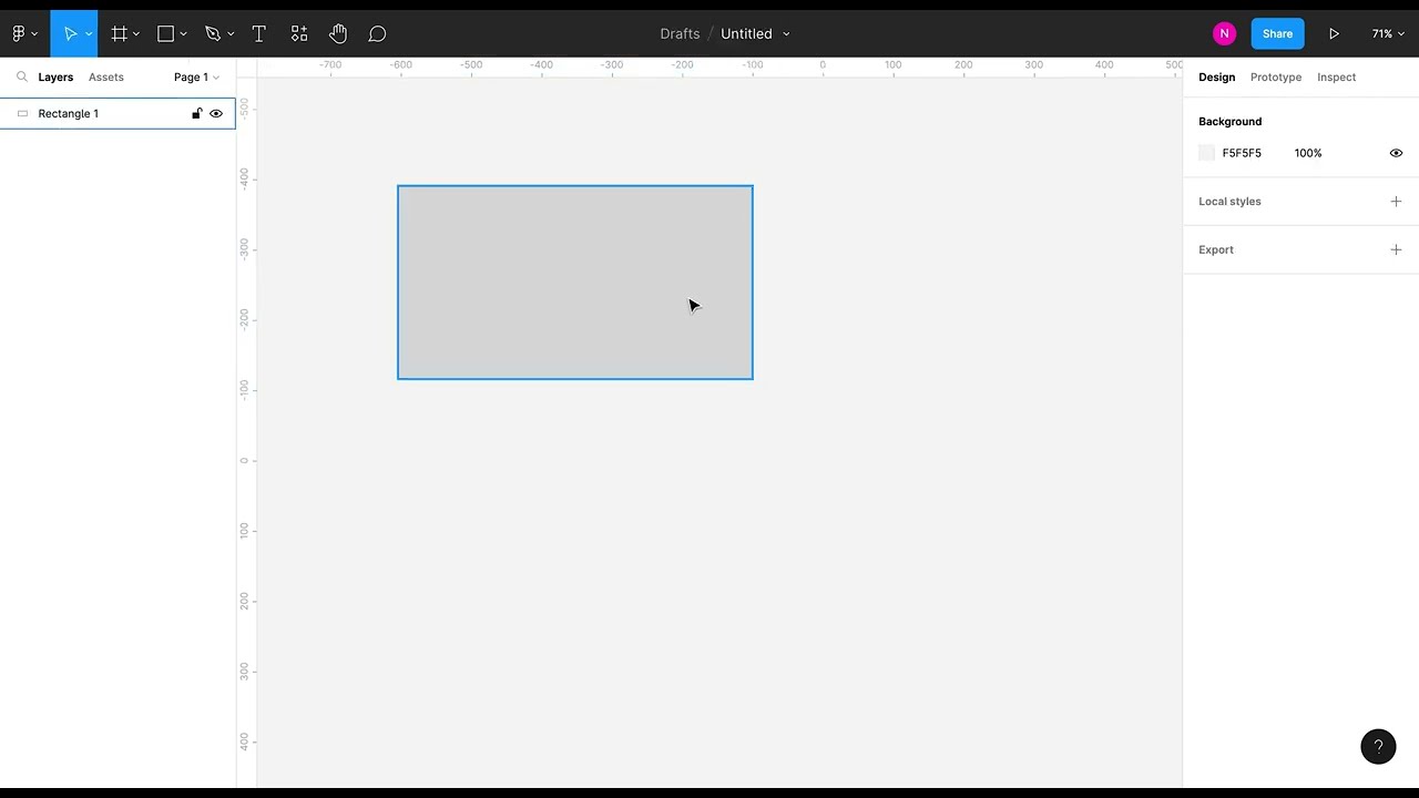 1 minute tutorials: How to Create a Rectangle in Figma (2 ways)