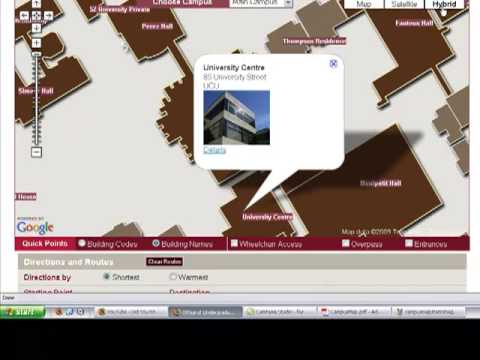 Google Maps University Campus Map