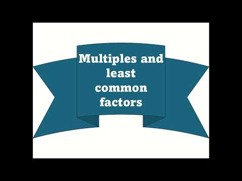 Discover Multiples and Least Common Factors! | Fun Math for Kids