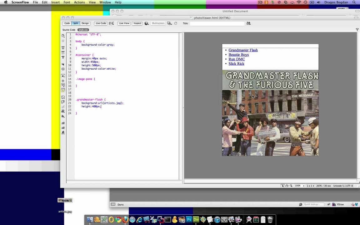 (6/23) - Setting Background Images for Your Div Containers - Picture Viewer Widget