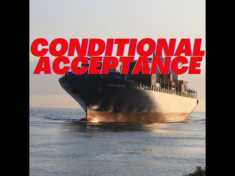 Conditional Acceptance? or Condition Subsequent + Condition Precedent.