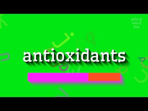 ANTIOXIDANTS - HOW TO PRONOUNCE IT? #antioxidants