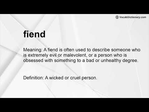 fiend Meaning