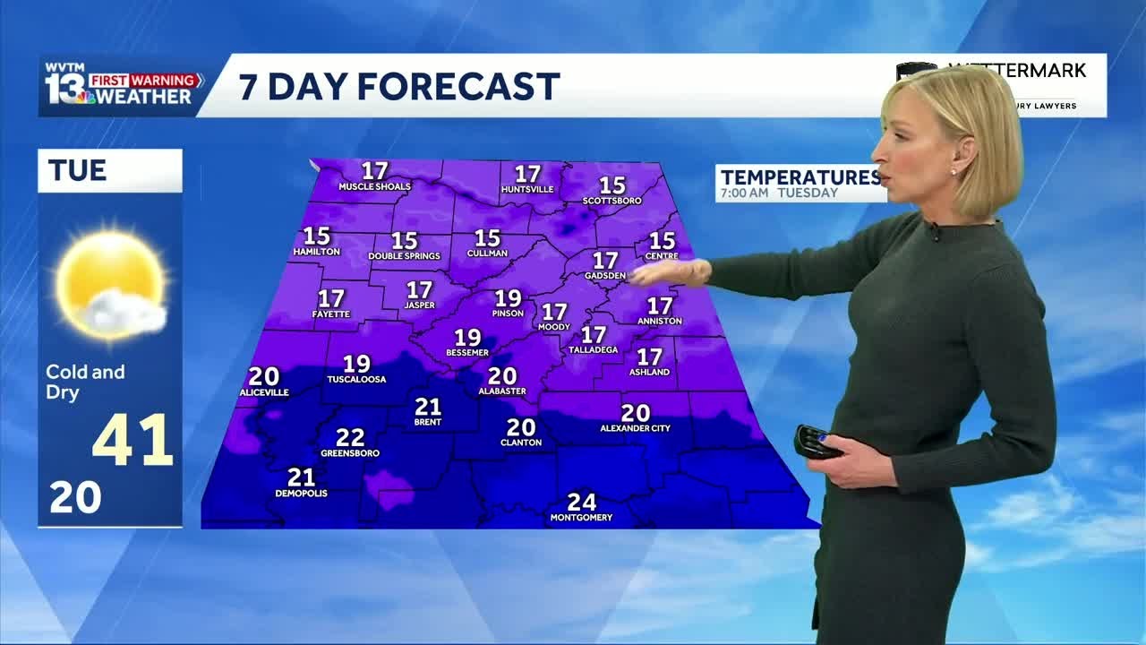 Snow not likely for Central Alabama but bitter cold temperatures are ahead