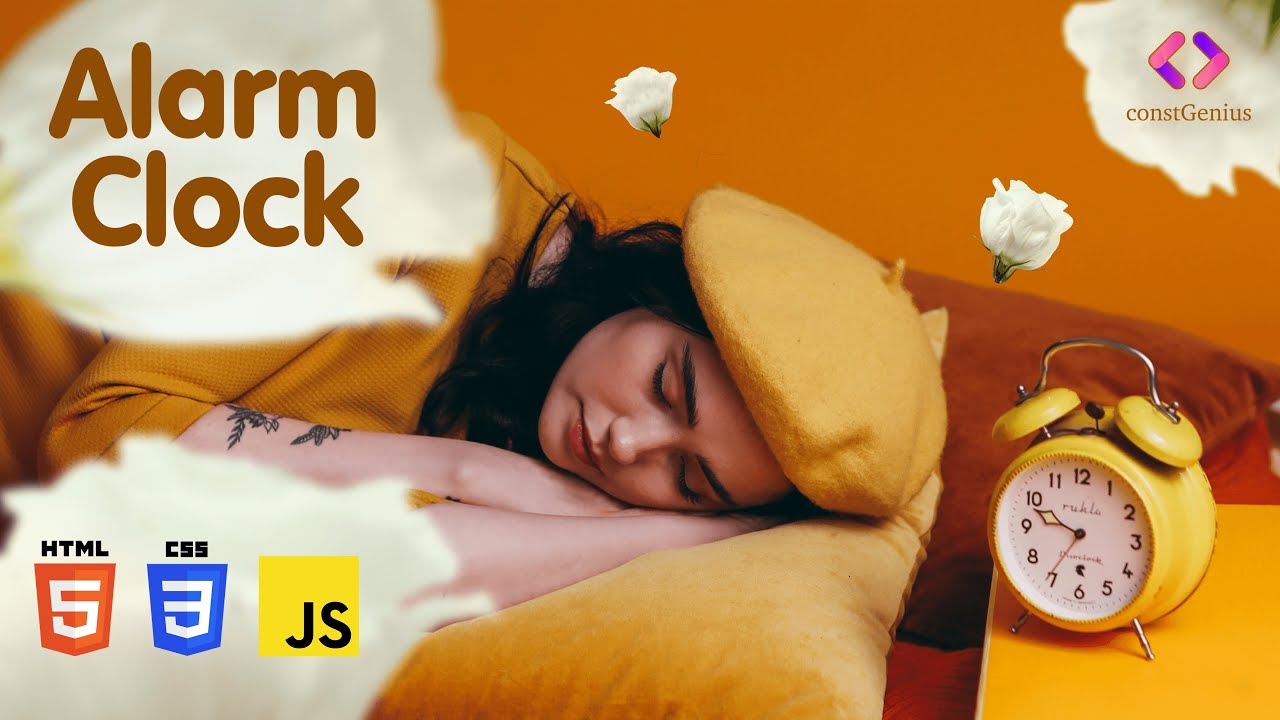 Alarm Clock With HTML CSS JavaScript | JavaScript Project