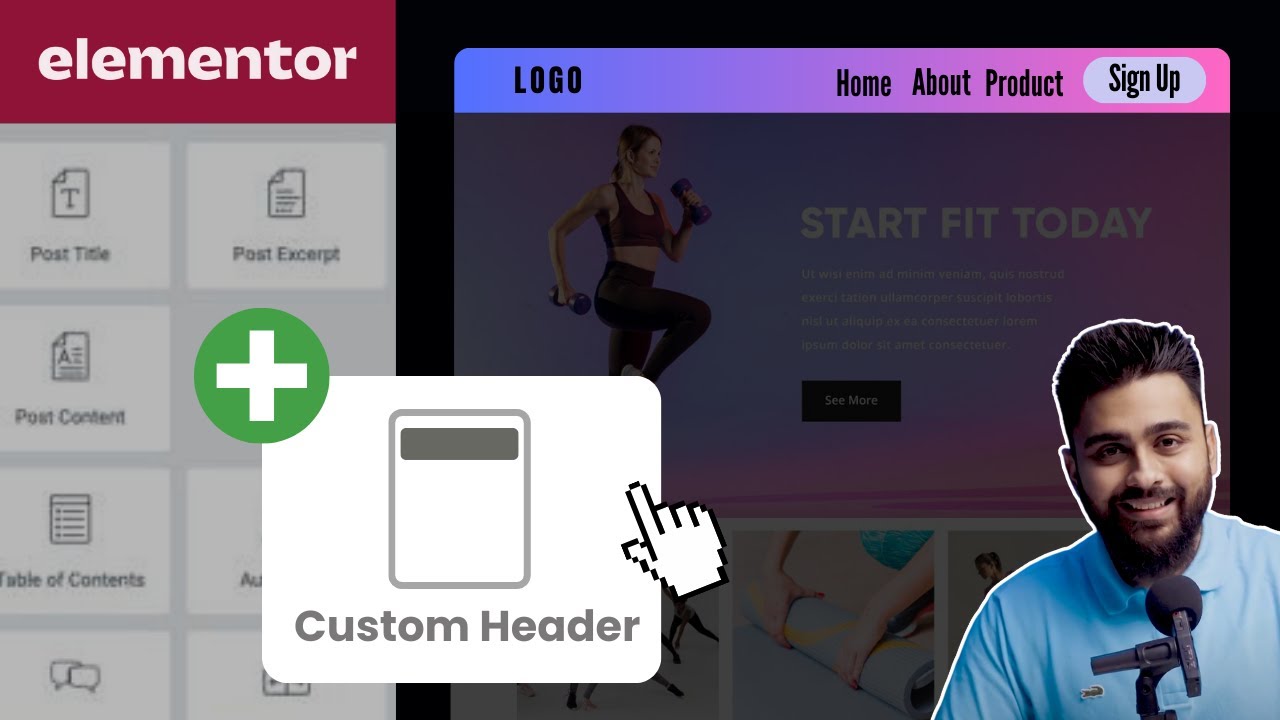 Easily Create Custom Header in Elementor