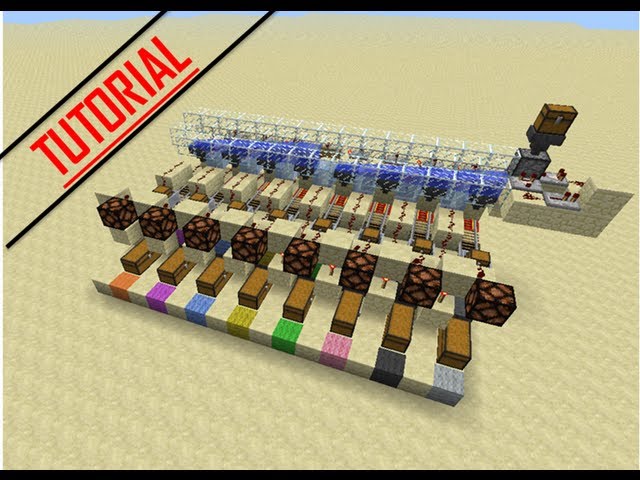 Minecraft Tutorial: Automatic Hopper Sorting System Minecraft Map
