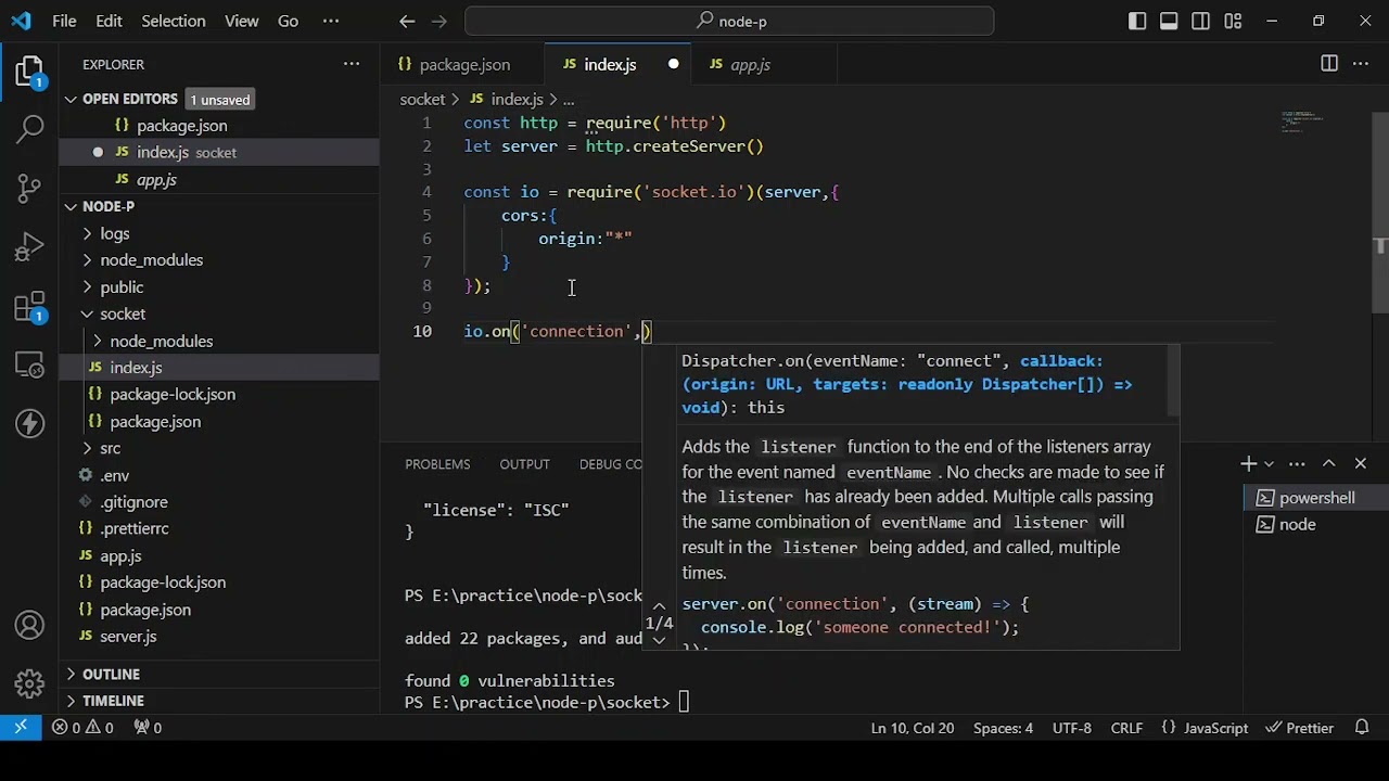 Use socket in nodejs clusters.