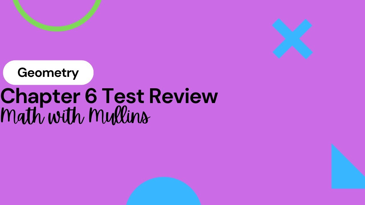Chapter 6 Test Review
