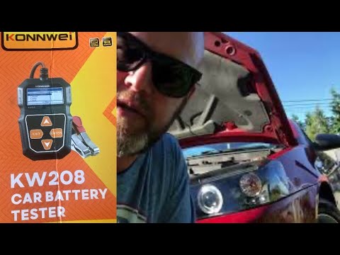 How To and Review KONNWEI KW208 12V Car Battery Tester 30$ Battery And charging system tester?!