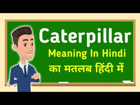 Caterpillar meaning in hindi || Caterpillar का मतलब हिंदी में
