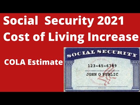 Social Security COLA Increase Estimate Cost of Living Adjustment Part 1