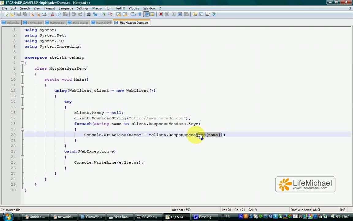 C# WebClient Getting HTTP Headers