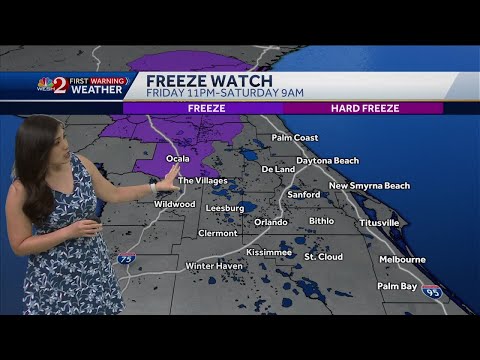 Freeze watch issued for Marion County Friday night into Saturday