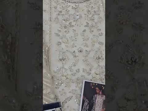 Elan Noir 3 Pieces Unstitched Wedding Dress with Fully Hand Work NOIR ET BLANC EP-20510