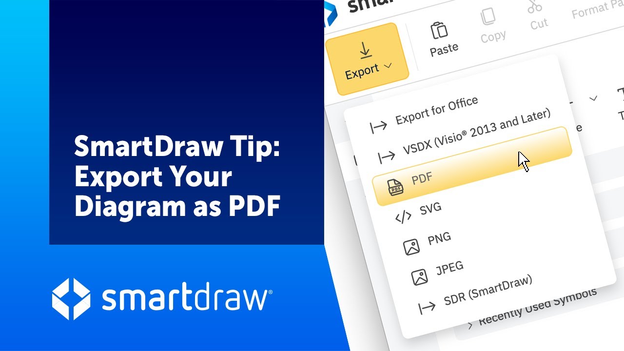 SmartDraw Tip: Exporting Your Diagram to PDF