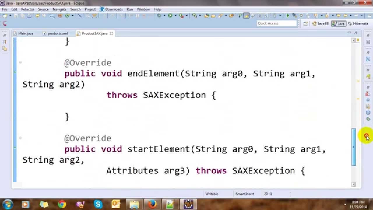 Read XML Using SAX in Java