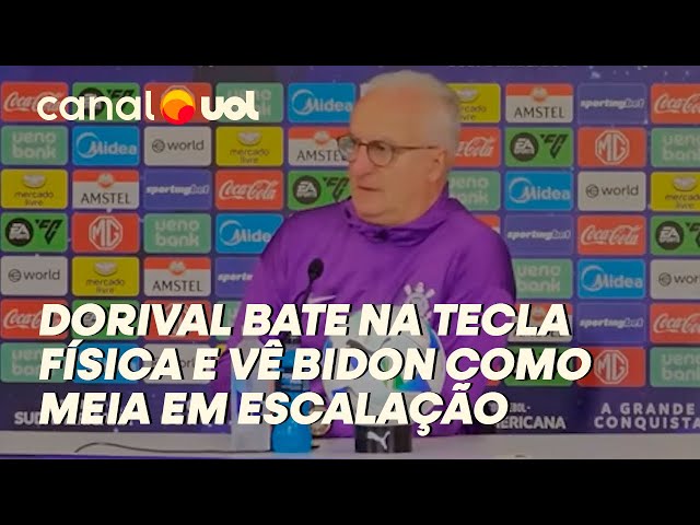 Corinthians: Dorival Júnior bate na tecla física e vê Bidon como meia