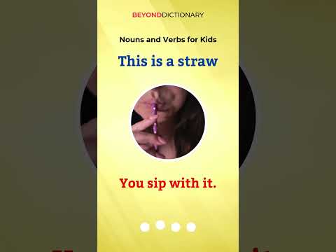 What Do You Do With a Straw? | Learn Nouns and Verbs Easily!