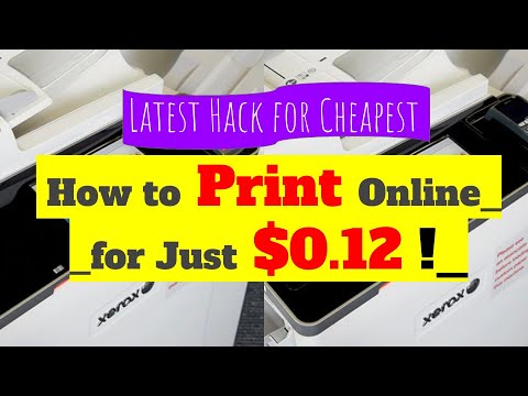 How to get cheap laser print for just 12 cent from Staples