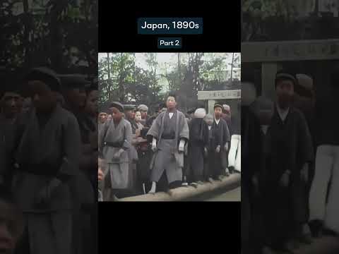 Incredible footage from Japan in the 1890s ❤️ #oldfootage #japan #colorized