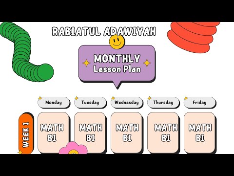 Cara Merancang Jadual Pembelajaran Anak-anak Di Rumah. [LESSON PLANNER]