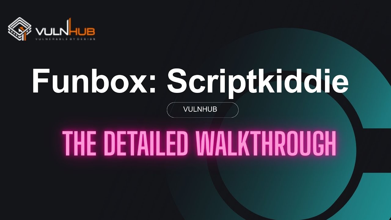 Funbox: Scriptkiddie Vulnhub Walkthrough