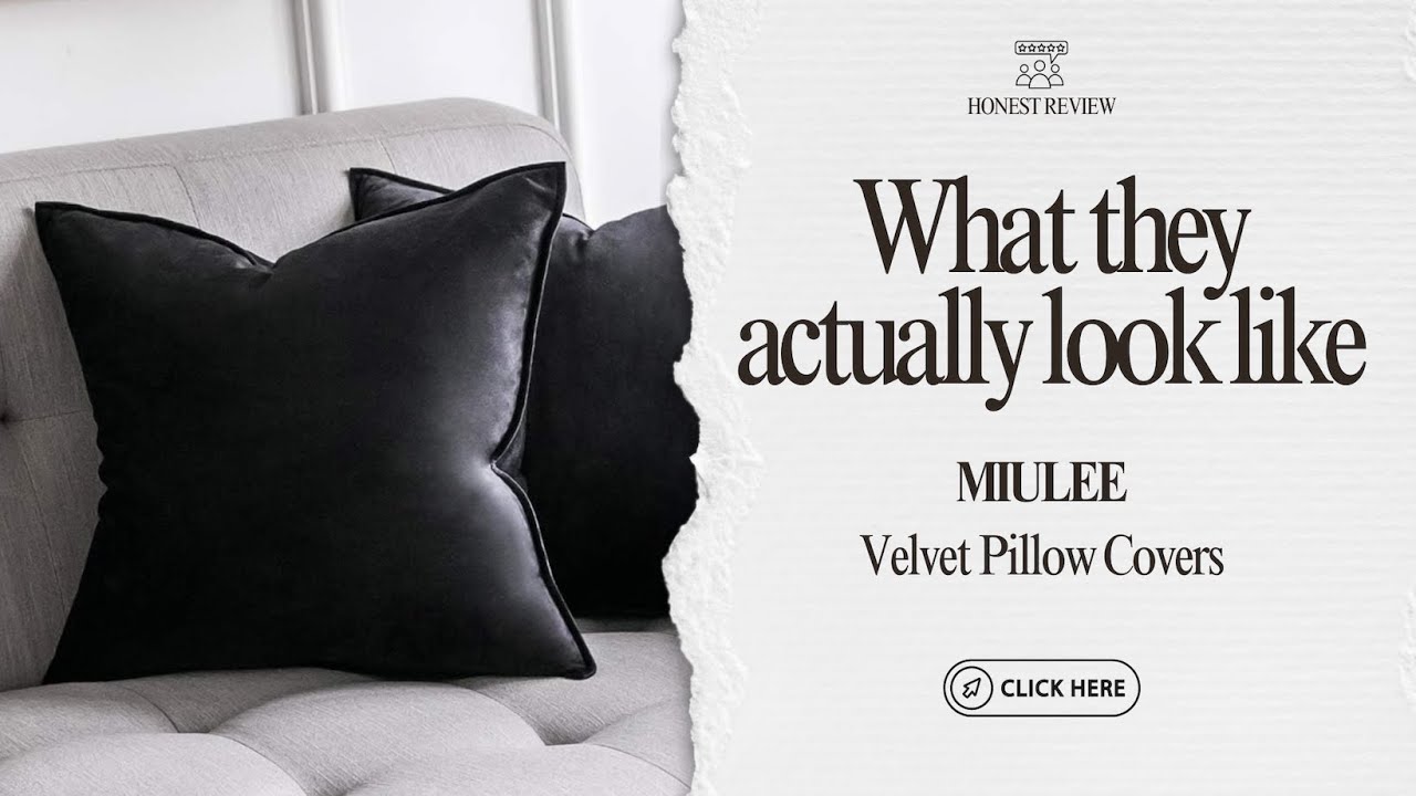 Honest Amazon Review: Miulee Velvet Pillow Covers