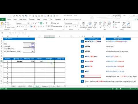 Create a Loan Repayment Schedule - Bernard Obeng Boateng