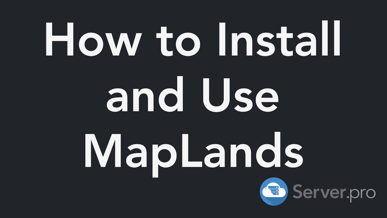 How to Setup the MapLands Plugins - Minecraft Java