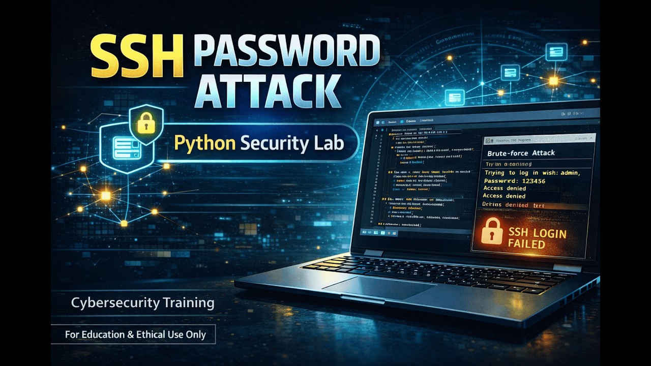 SSH Password Attack Explained | Python Cybersecurity Lab & Defense Guide