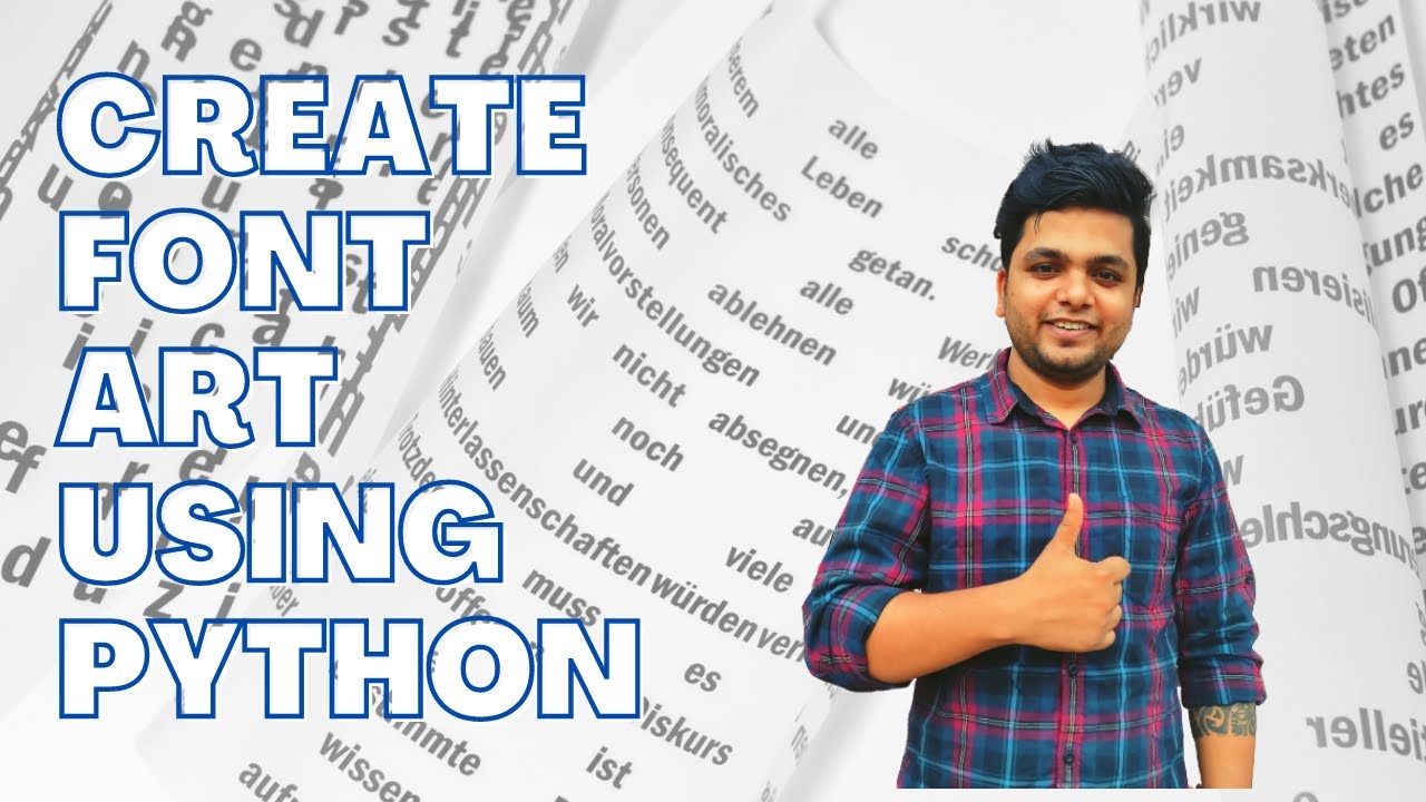 How to Create your font art using python| Python projects| Learn python