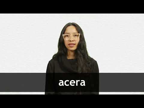 Traducción en inglés de “ACERA” | Collins Diccionario español-inglés