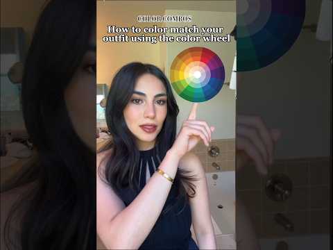 How to color match your outfit using the color wheel.