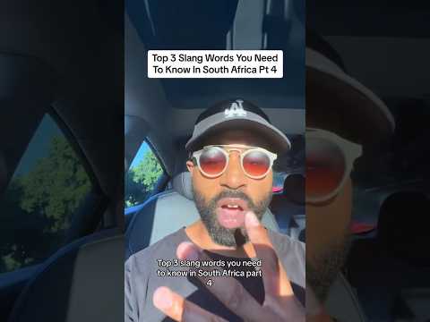 Top 3 South African Slang Words Americans need to know #zulu #xhosa #southafrica #comedy #american