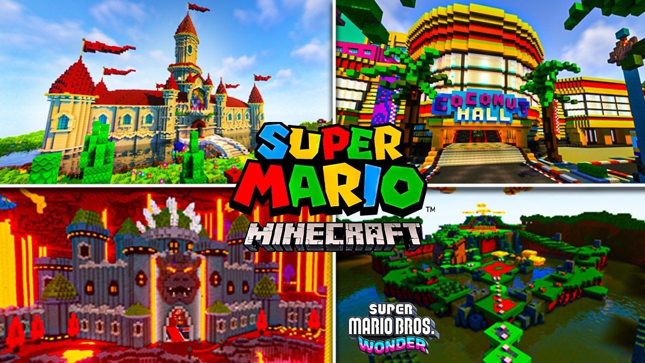My Minecraft Super Mario WORLD TOUR - Custom Mario Minecraft Map [Modded]