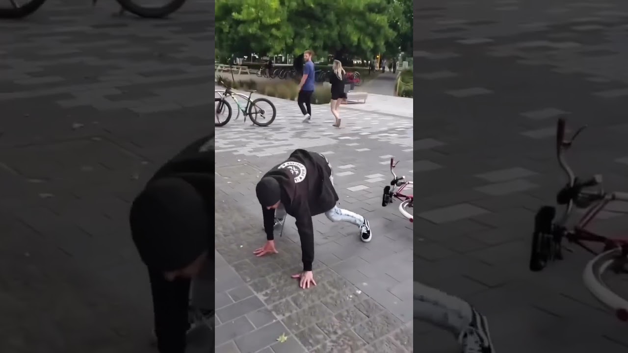 Angry guy receives karma after pointing the finger!